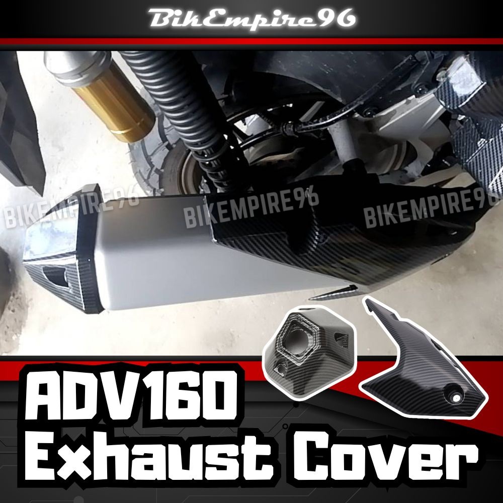 Honda ADV160 Exhaust Cover Muffler Front Rear Protector Exhaust Pipe Cover Guard Muffler Tip ...