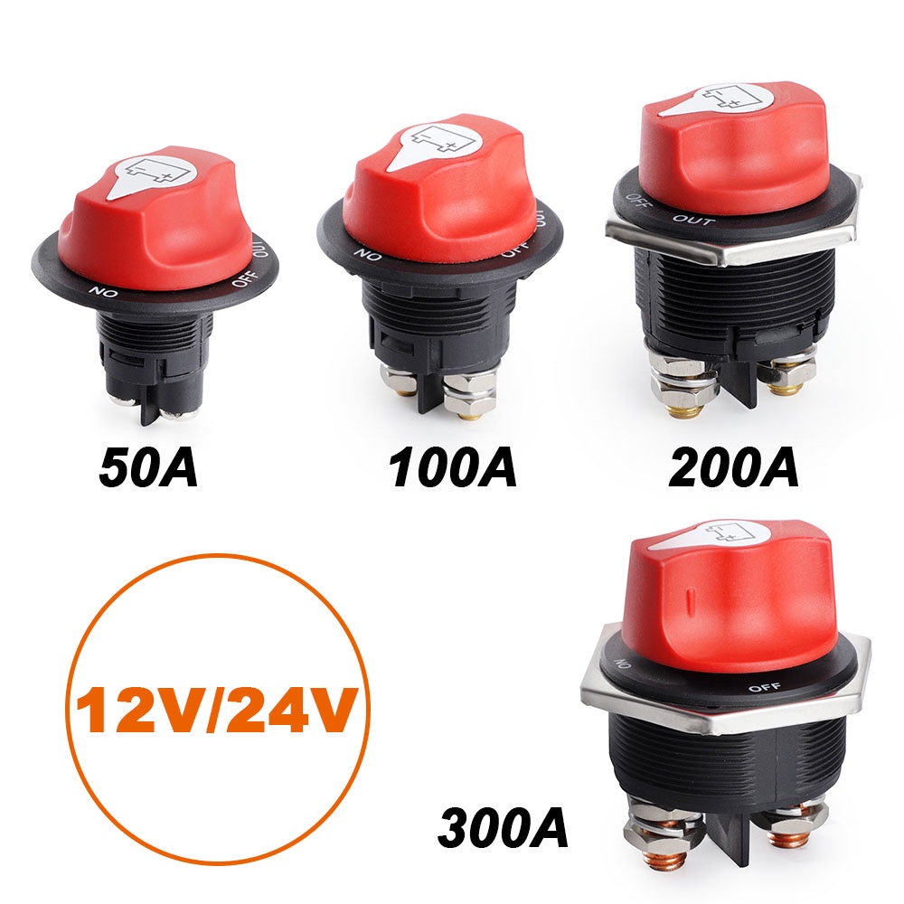 Pt> 50 100 200 300A Car Battery Race Rally Switch 12V Battery ...