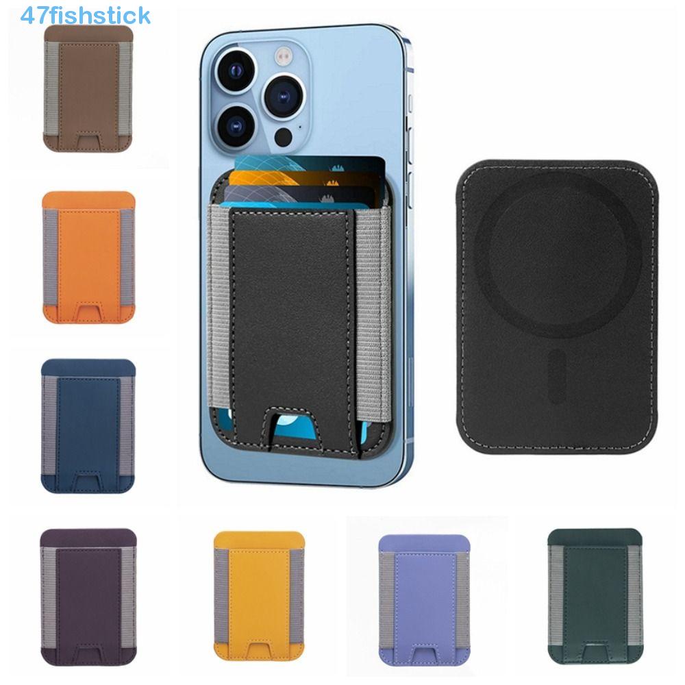 Magnetic Elastic Card Holder Case, Leather Placing Multiple Cards ...