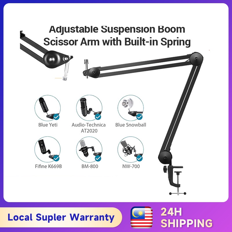 Upgraded Large Sturdier Microphone Stand Compatible with Blue Yeti ...