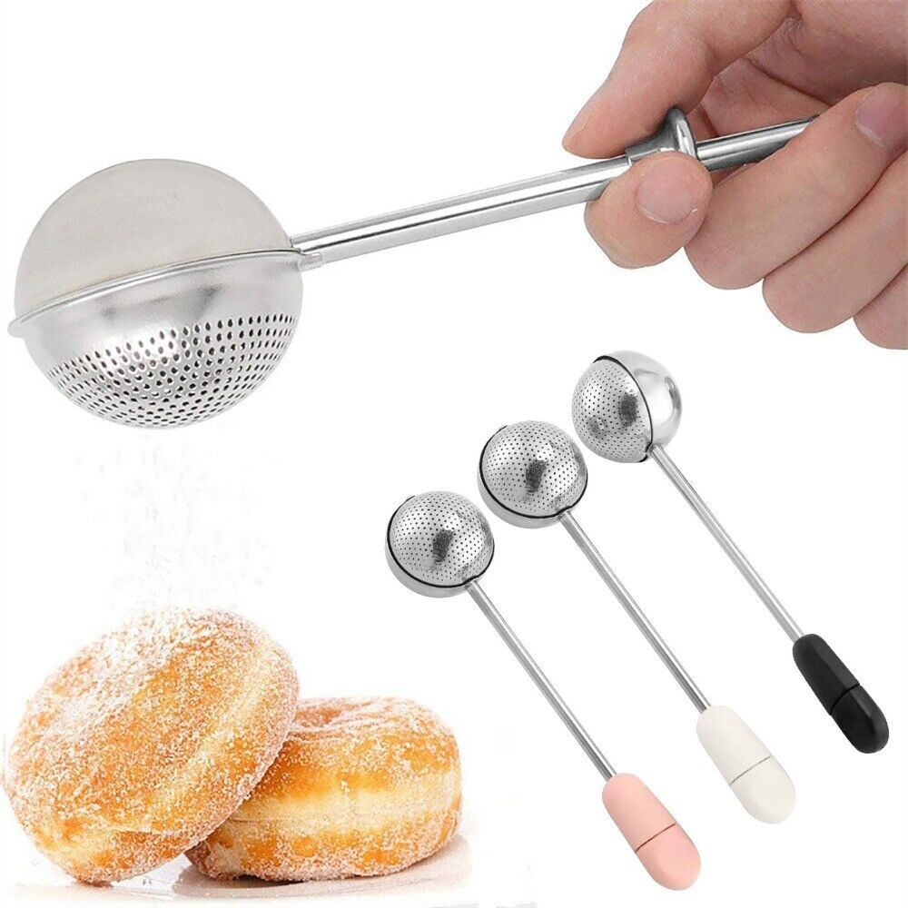 Flour Duster for Baking, One-Handed Operation, 304 Stainless Steel ...