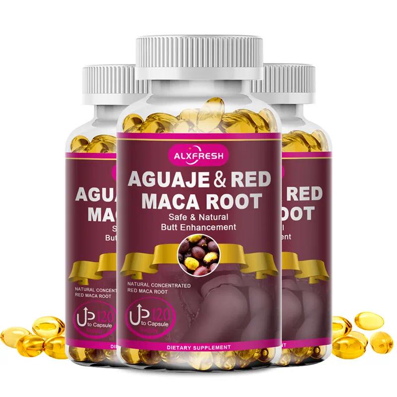 Natural Plant AGUAJE & REDMACA Capsules Extract for Big Butt Buttocks ...