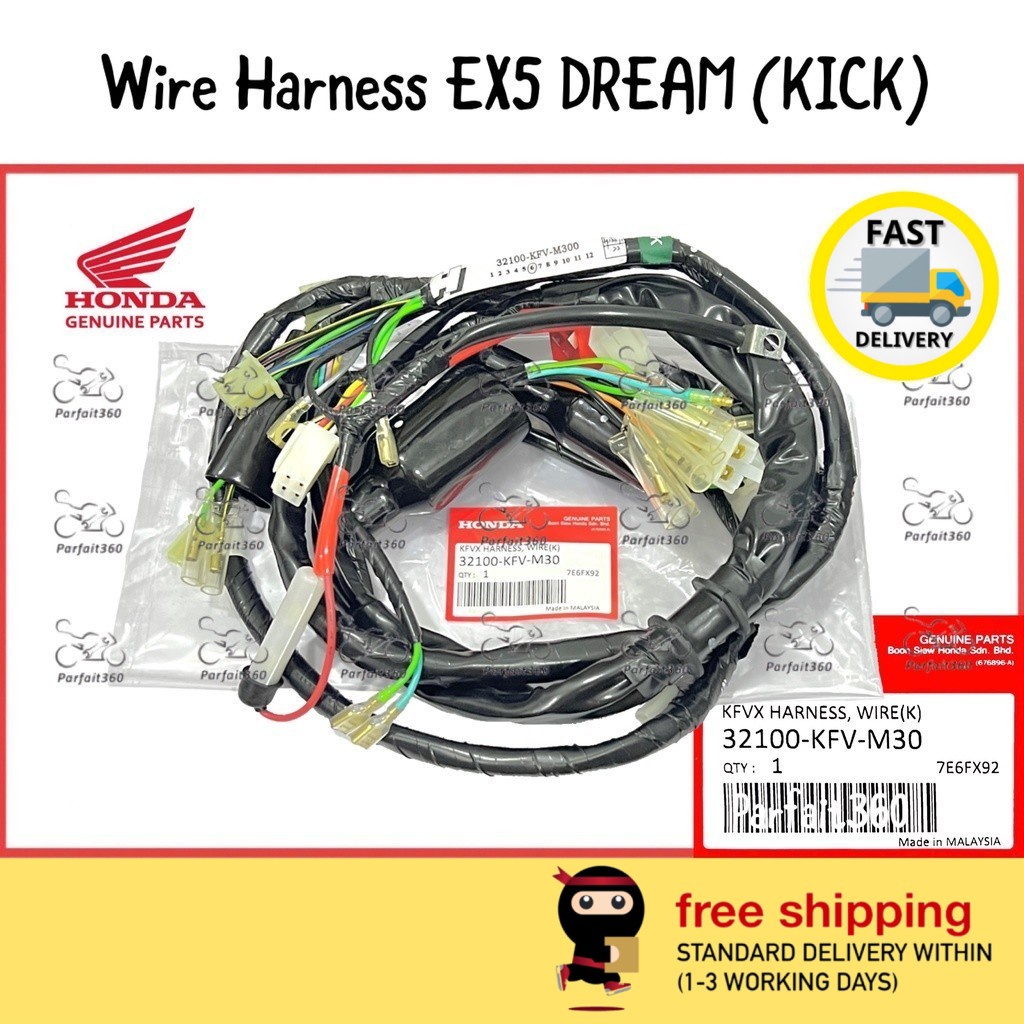 ( KICK STARTER ) 32100-KFV HONDA EX5 DREAM Wire Harness / Wiring ...