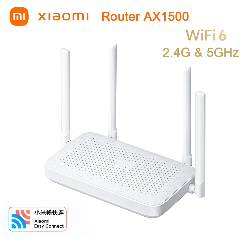 Xiaomi Router AX1500 2.4G/5GHz Dual Band Router Wifi 6 1501Mbps Gigabit ...