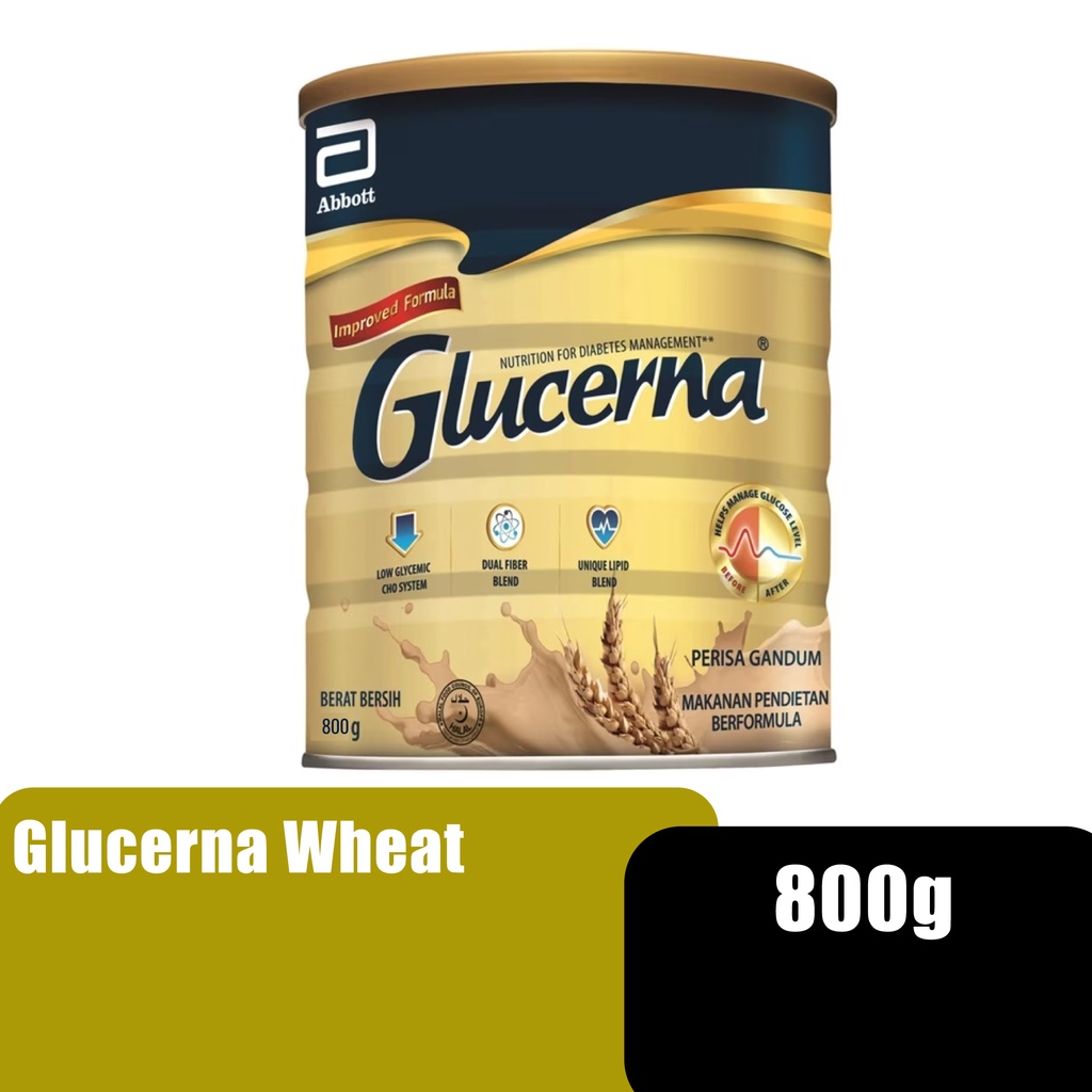Glucerna Wheat 800g (Diabetes-Specific Formula) VIDA Pharmacy | Shopee ...