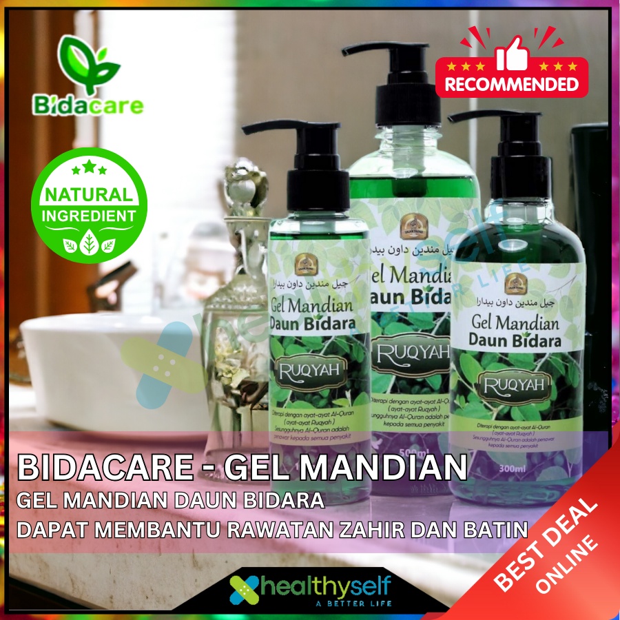 BIDACARE Gel Mandian Daun Bidara Rawatan Makhluk Halus Segar tubuh ...
