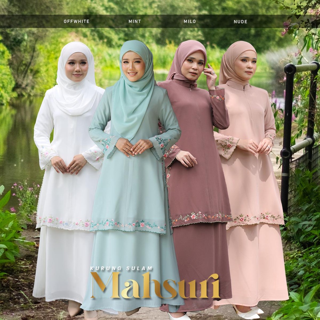 SISTA CLOSET | SULAM MAHSURI KLASIK CHIFFON BAJU KURUNG RAYA VIRAL 2024 ...