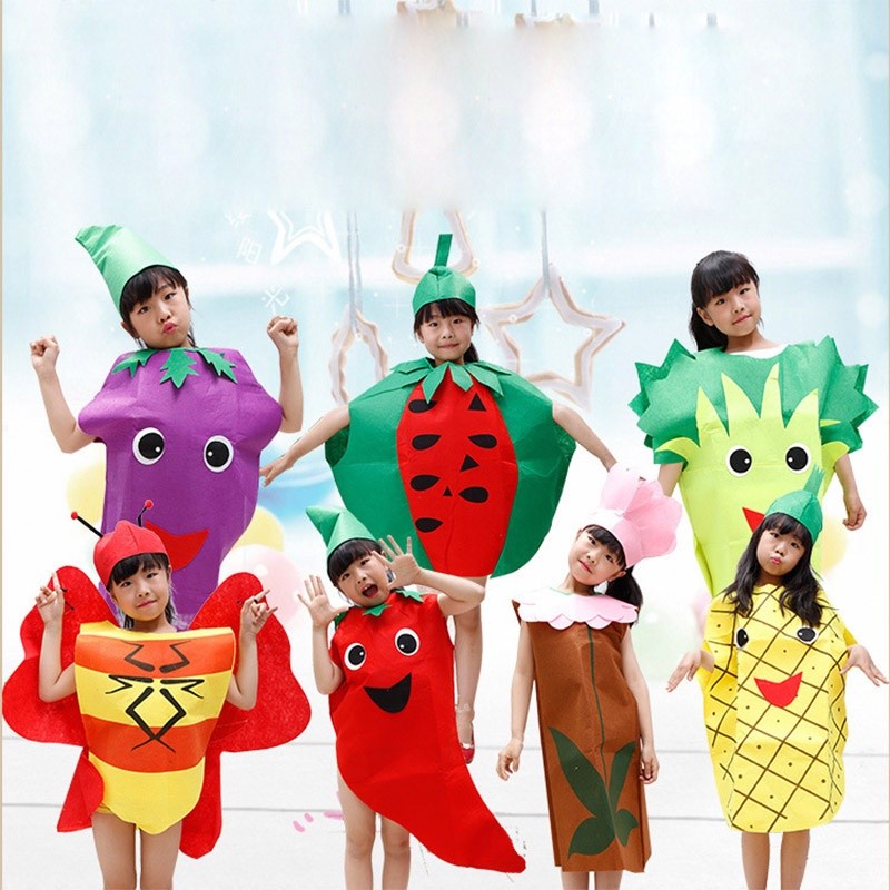 Kids Fruit Vegetable Costume Cosplay Halloween Christmas Animal Dress Up Costumes | Shopee Malaysia