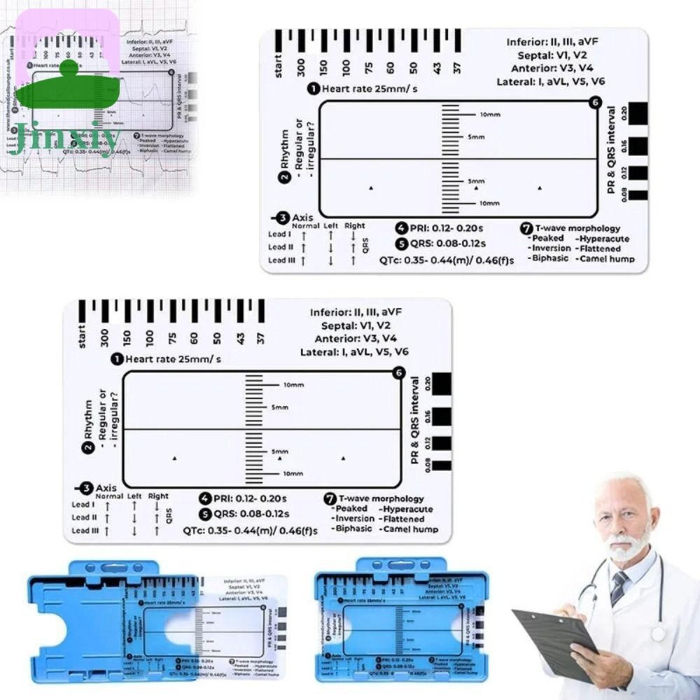JINXIY Ecg/Ekg Reference Guide, Interpretation with Protective Sheath ...