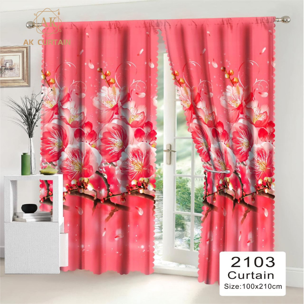 Curtain New Design 100x210CM Curtain Kurtina Door Curtain Lace Curtain ...