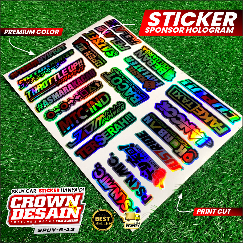 Sticker Pack Hits Viral Words Vinyl Hologram Contents 23 pcs - Latest ...