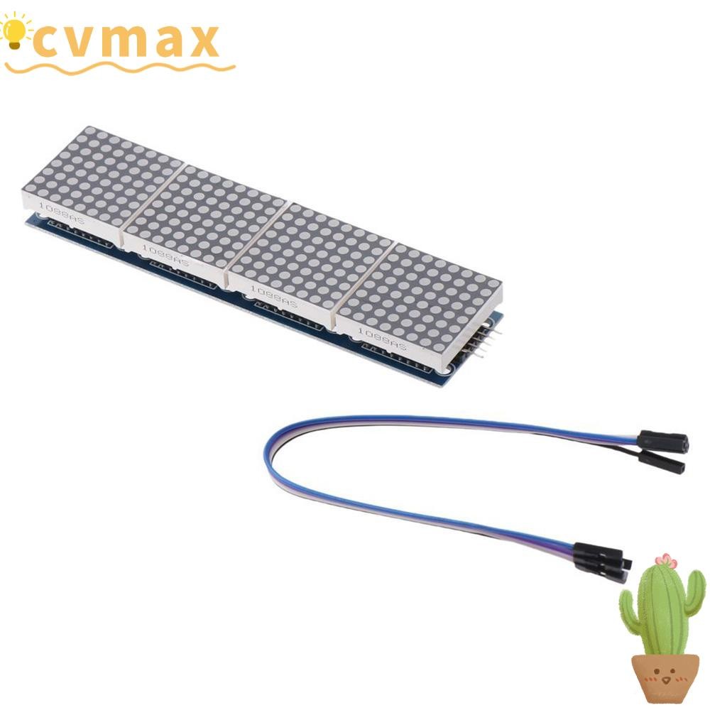 CYMX Dot Matrix Module, 5V MAX7219 4 in 1 LED Display Modules, Durable Red with 5Pin Wires Led ...