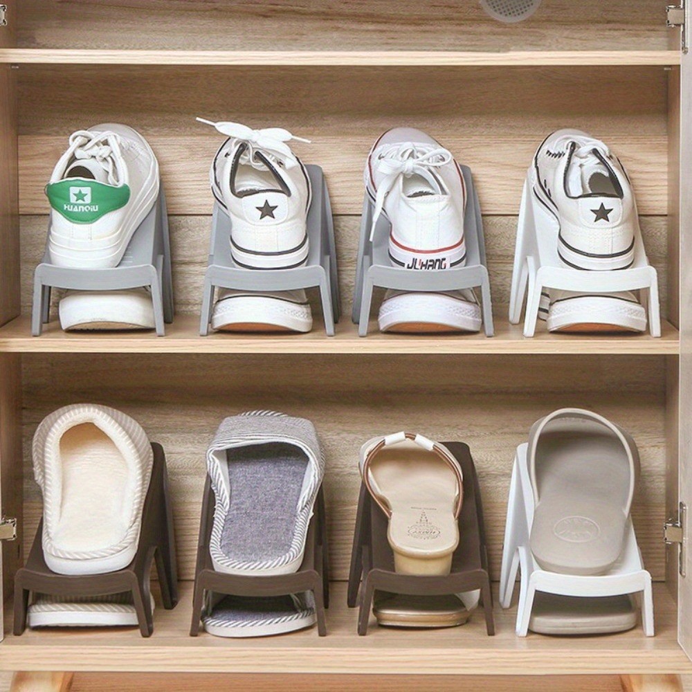 1pc Household Double-layer Shoe Storage Rack Simple and Integrated ...