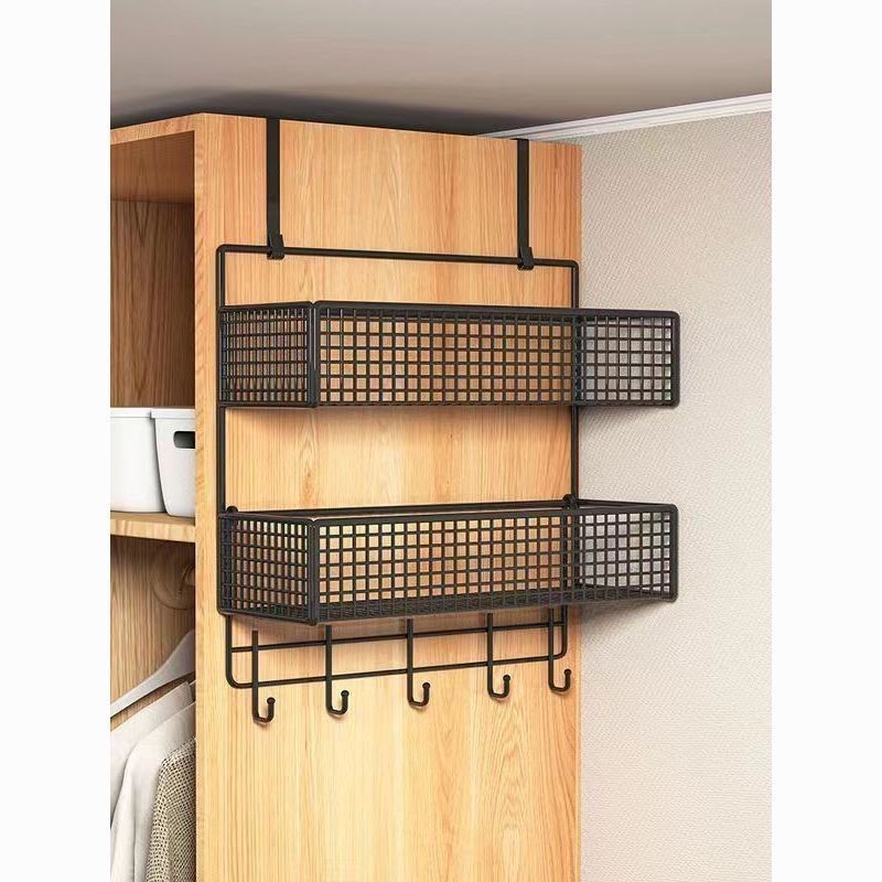 Wardrobe Wall-Mounted Storage Rack Storage Rack Wardrobe Side Storage ...