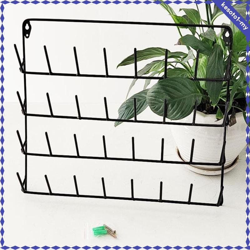 [KesotoafMY] Wall Door Mount Hanging Thread Holder 32 Spools Sewing ...