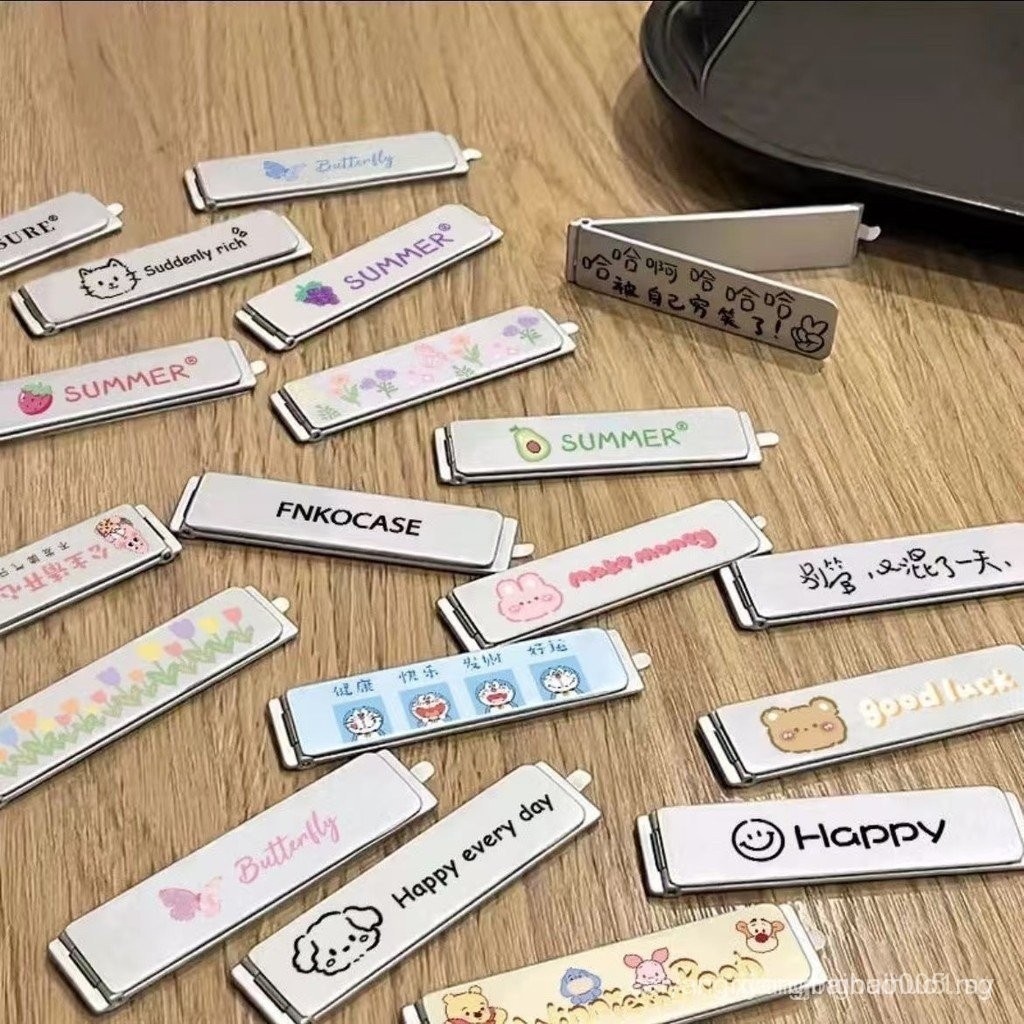 Cartoon Folding Bracket Back Sticker Invisible Portable ABS Ultra Thin ...