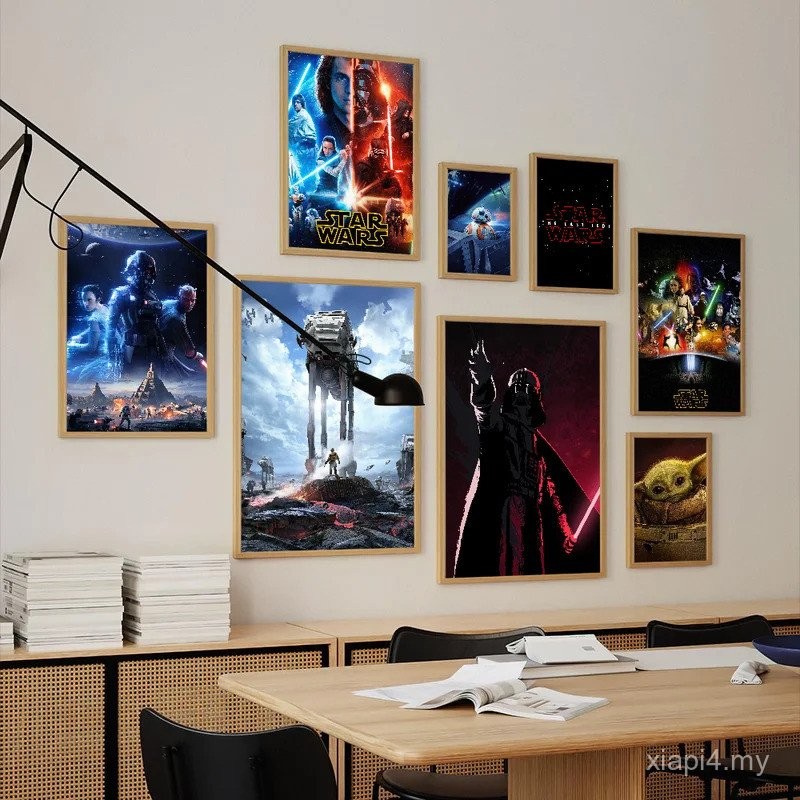 MINISO Disney Stars Wars Poster Prints Wall Pictures Living Room Home ...