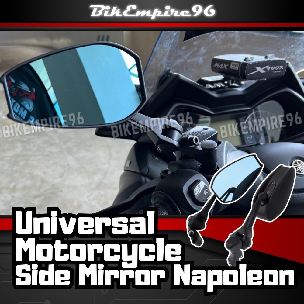 Motorcycle Universal Side Mirror Napoleon Design CNC Aluminum Anti ...