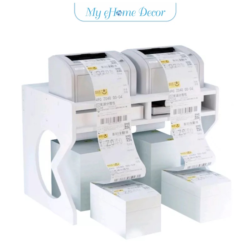 Desktop spacesaver double layer rack printer scanner storage office ...