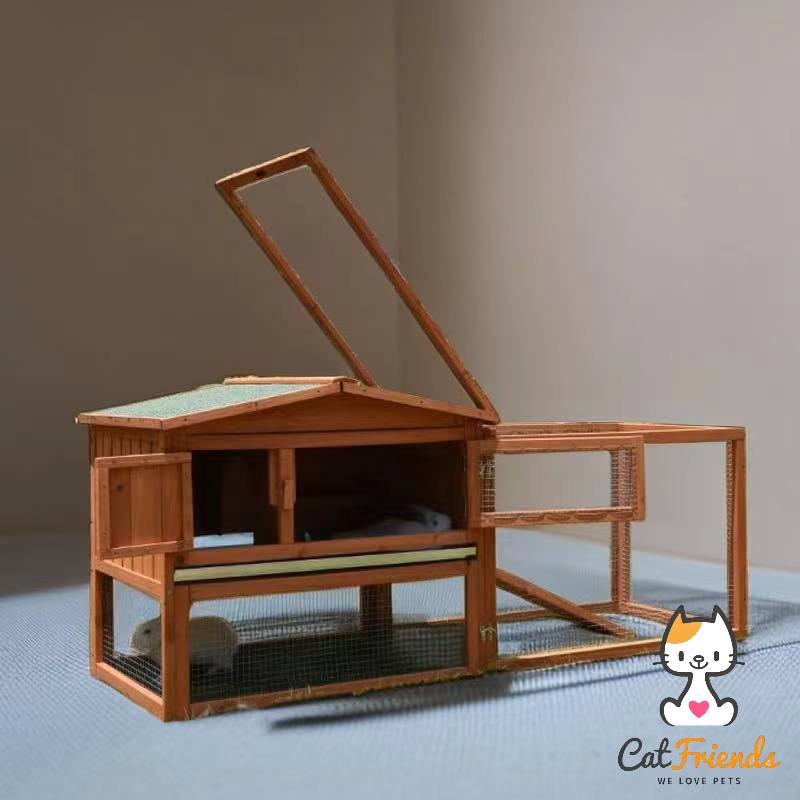 Rabbit nest rabbit cage rainproof sunscreen antiseptic outdoor yard ...