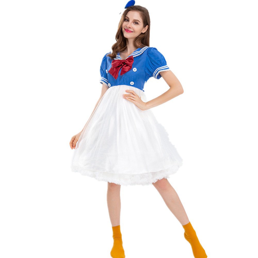 [Spot] 2023 new Halloween costume anime performance costume Donald Duck ...