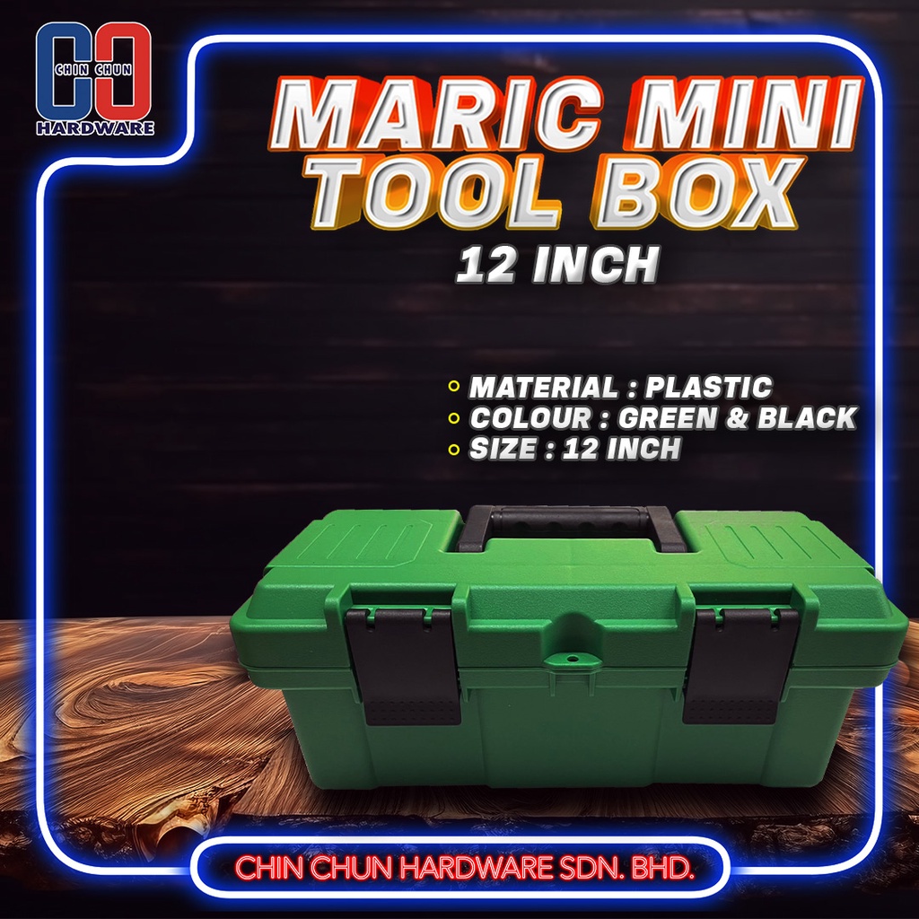 MARIC MINI PORTABLE TOOL BOX [BARE] (12") 305MM x 155MM x 125MM | TOOL ...