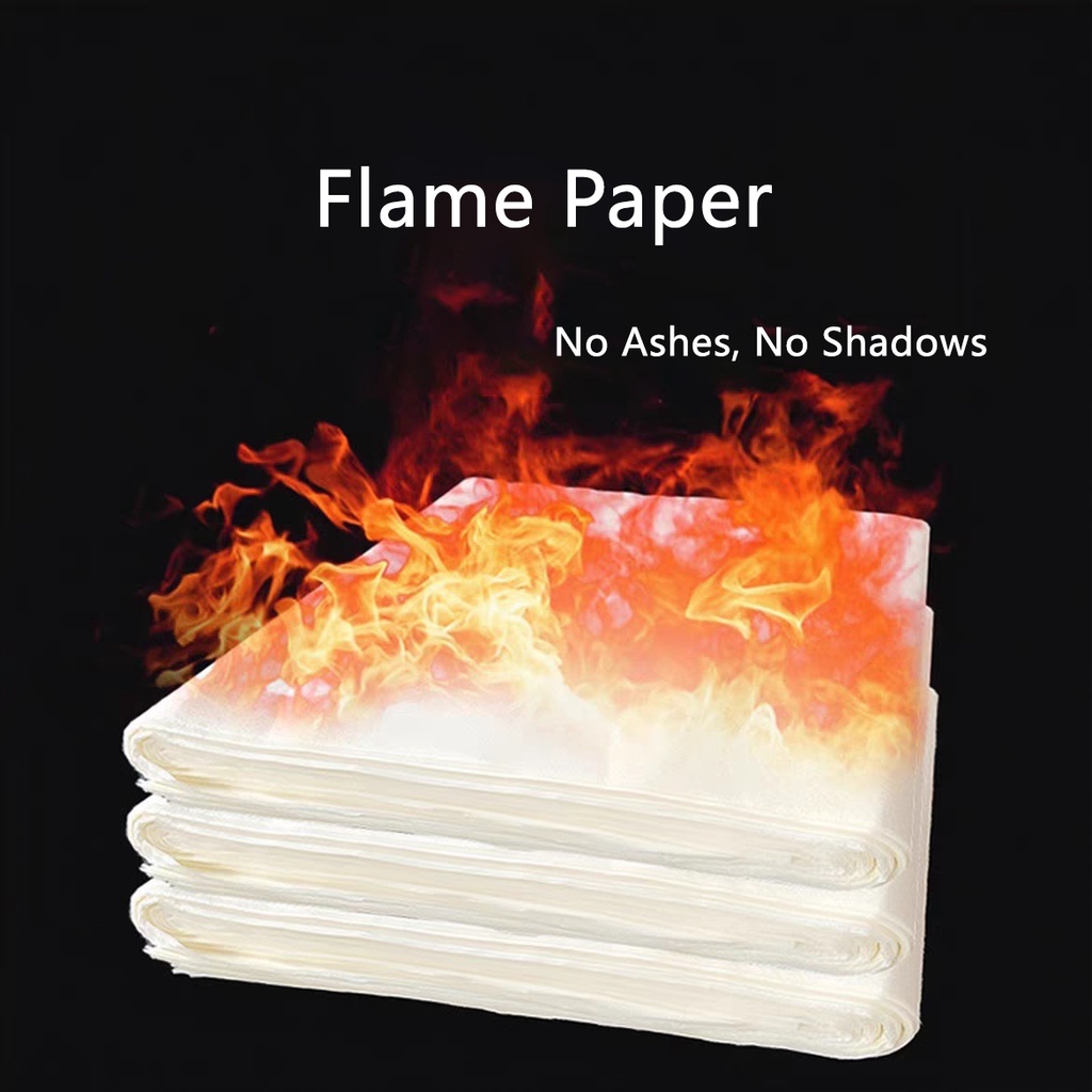 Conjuring Performance Props Flame Paper Fast Burning Paper Fire Paper ...