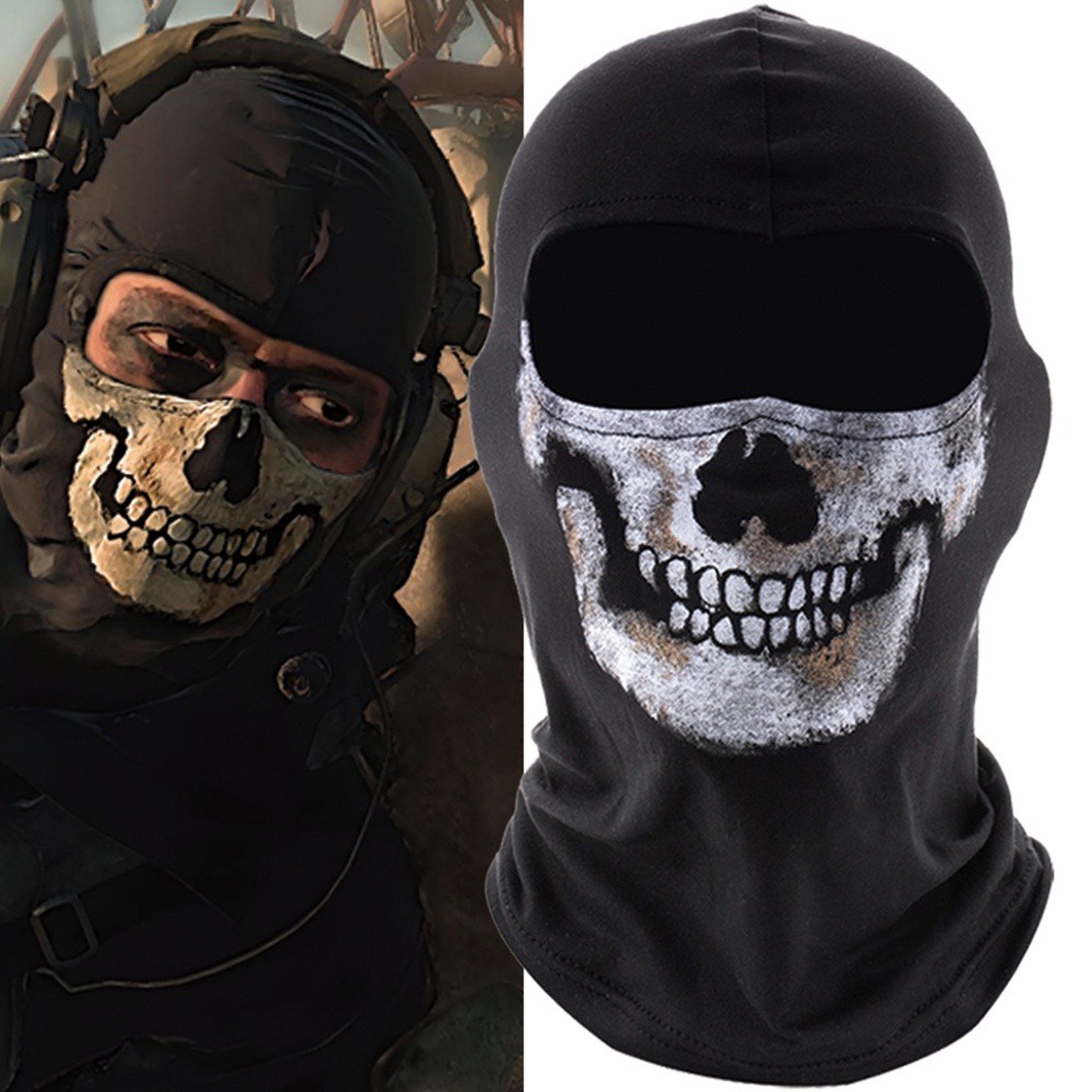 1PC Halloween Skull Masks MW2 Ghost Skull Balaclava Ghost Simon Riley ...