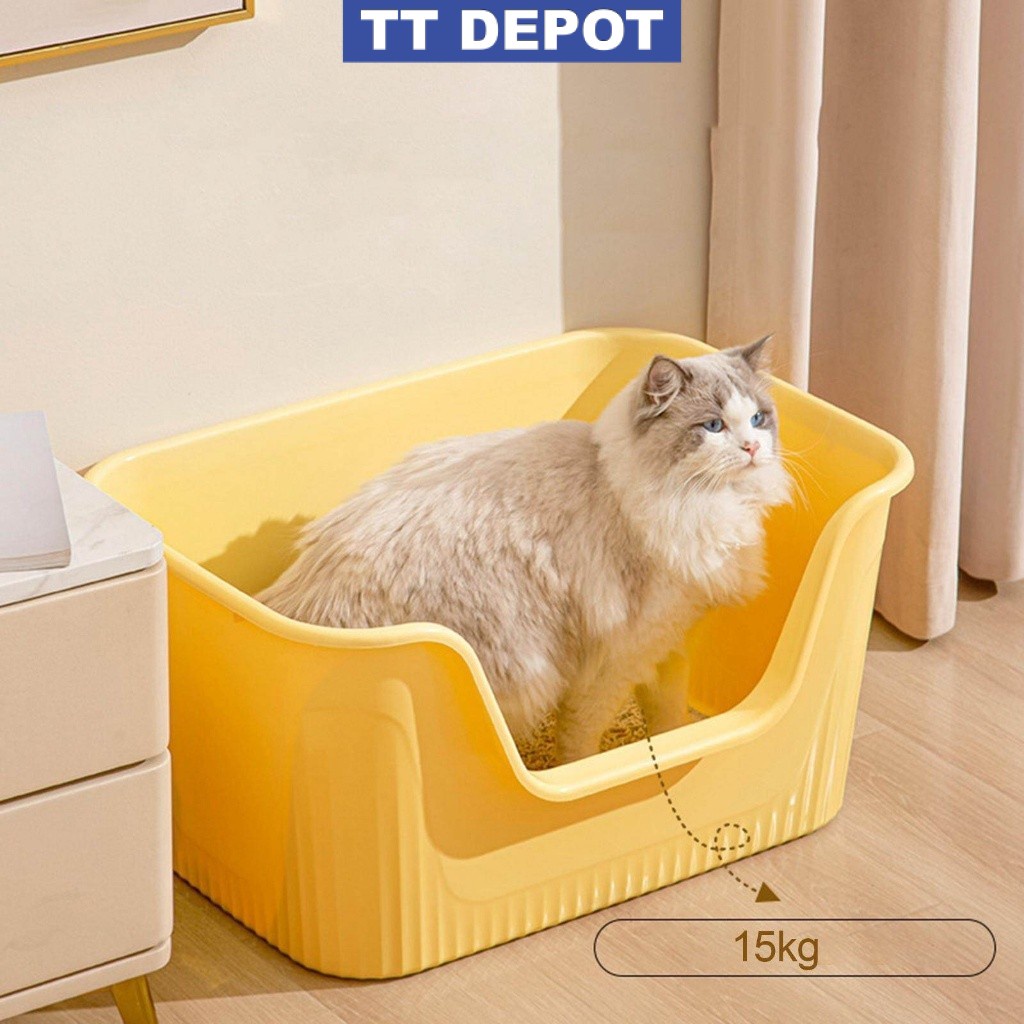 SUPER BIG Cat Litter Box Bekas Pasir Kucing Tempat Berak Kucing ...