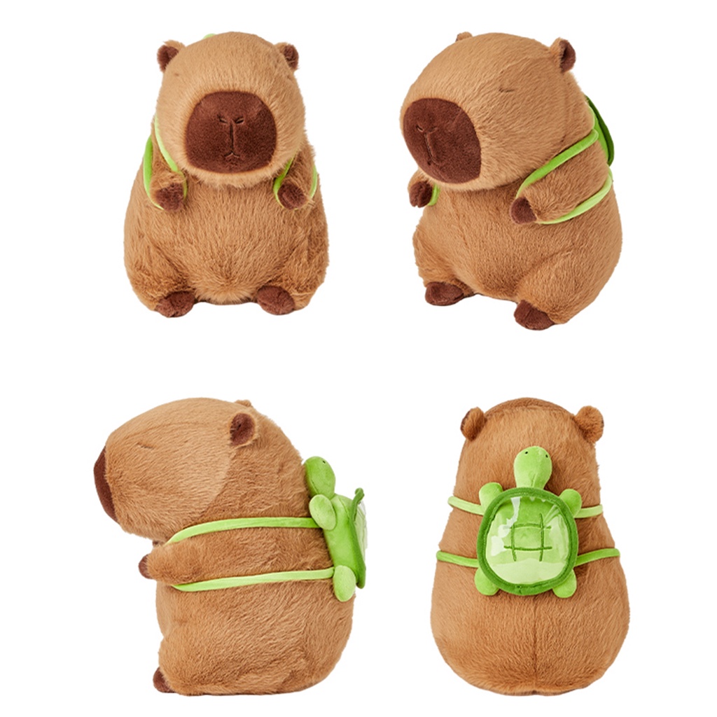 Hot-selling Turtle Backpack Capybara Doll 水豚君公仔 乌龟背包水豚玩偶 Ugly Cute ...
