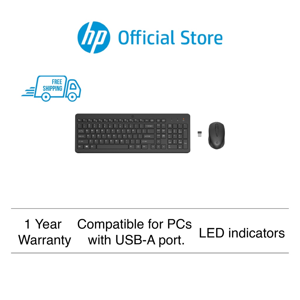 Hp 330 Wireless Mouse And Keyboard Combination Shopee Malaysia