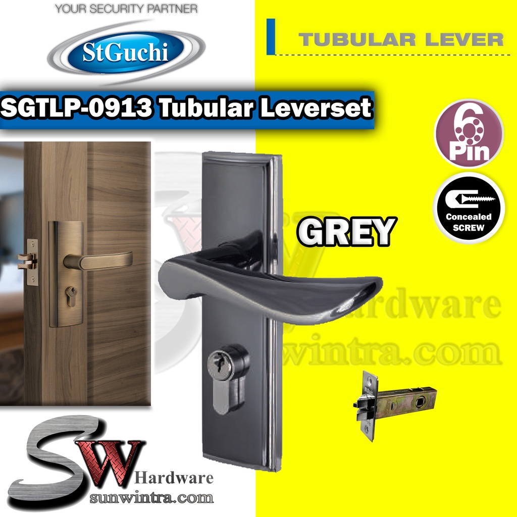 ST Guchi Tubular Lever On Plate Tubular Lever Lock 60mm SGTLP-0913 ...