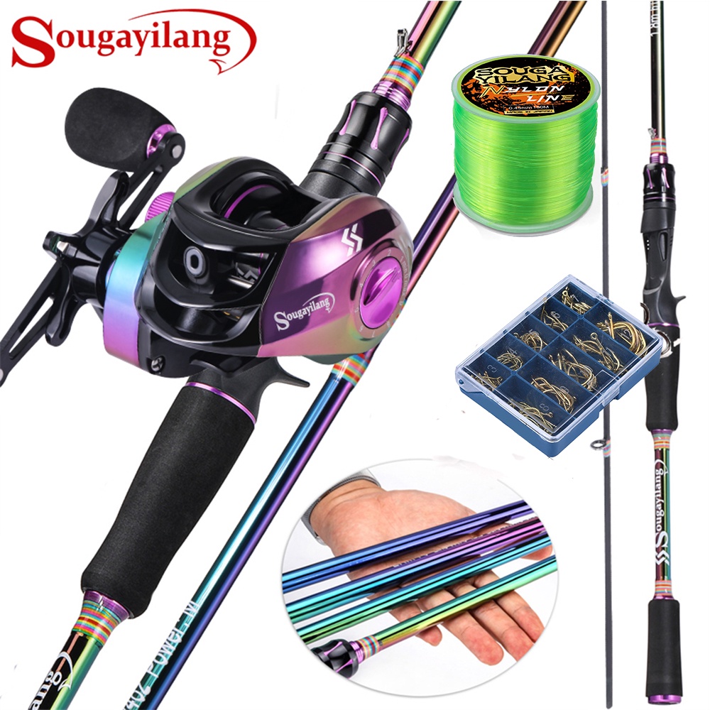 Sougayilang Ultra Light Carbon 10kg 18+1BB 7.2:1 Reel Bc Casting Set ...