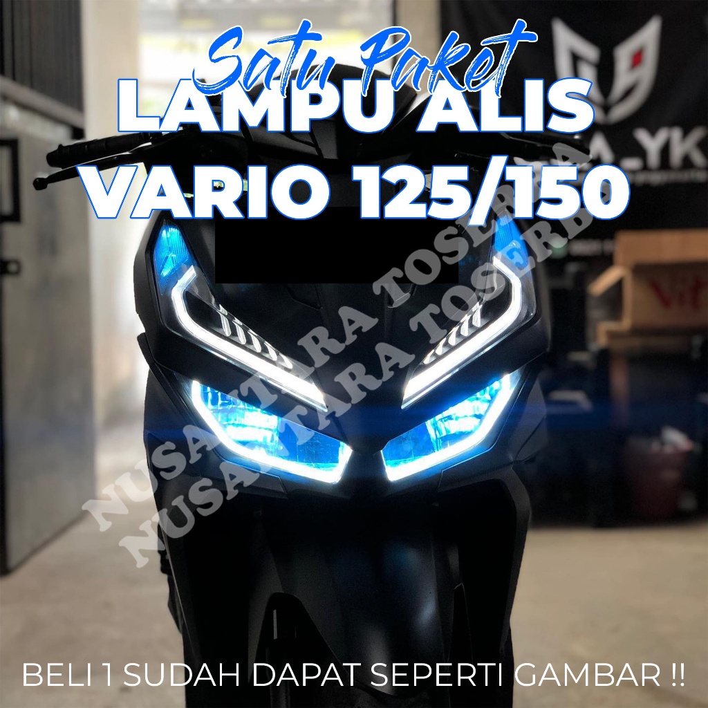 Complete package of free vario eyebrow lights, led headlamp devil eye ...