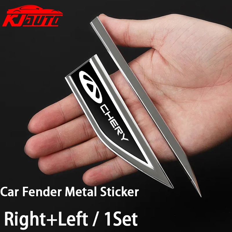 Chery Car Stainless Steel Car Door Fender 3D Metal Side Logo Sticker ...