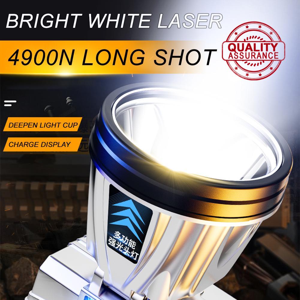 Rechargeable High Power Headlamp Hunting LED Headlamp Spotlight Light ...