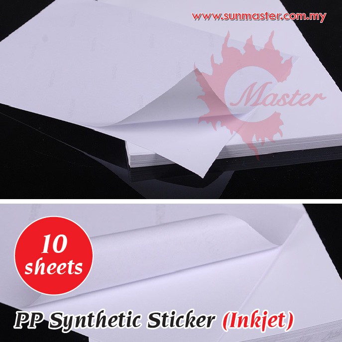 A4 PP Sticker for Inkjet (10s) | Shopee Malaysia
