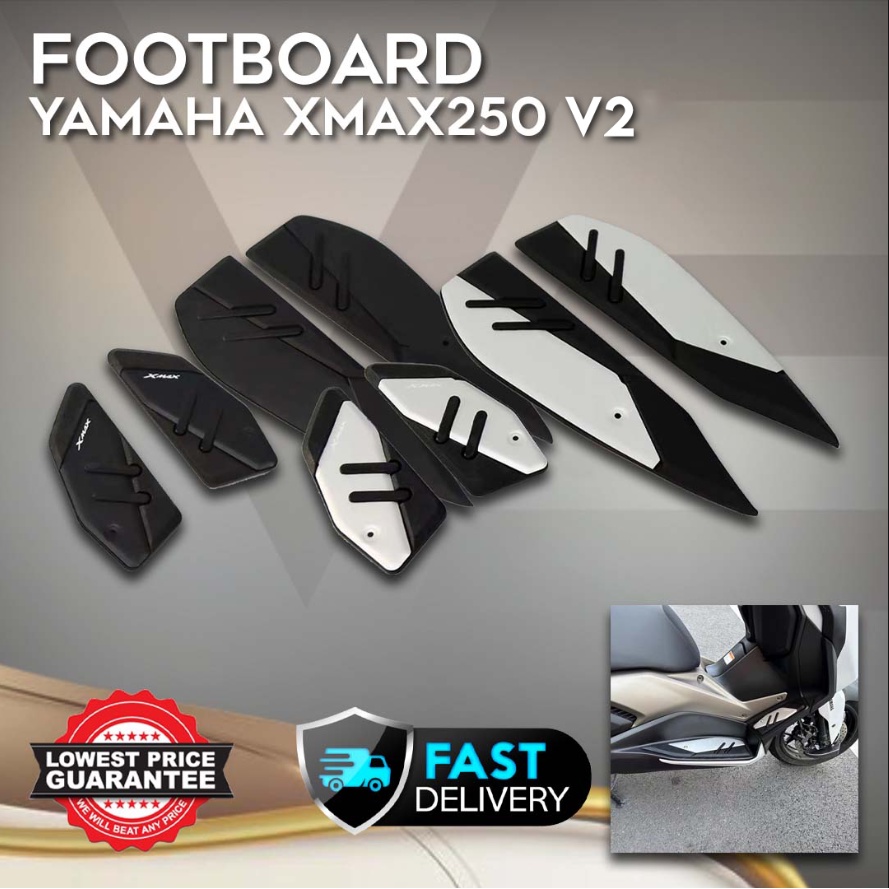 EMS FOOTBOARD For YAMAHA XMAX EUROPE V2 CNC FOOTPAD (2017-2023yrs ...