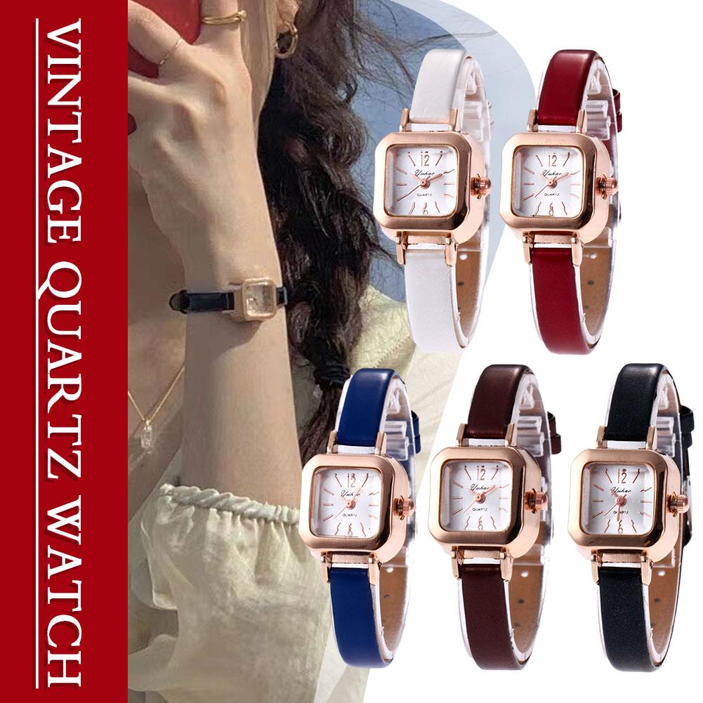 STAR Vintage Quartz Watch Fine Band Small Square Watch Retro Watch Watch Quartz Temperament F0D8 ...