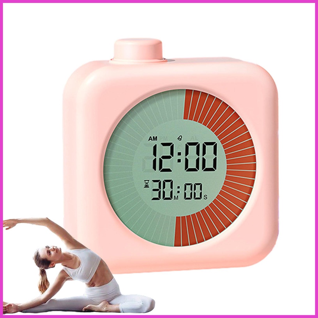 Visual Timer For Kids Noiseless Countdown Alarm Clock Battery Operated ...