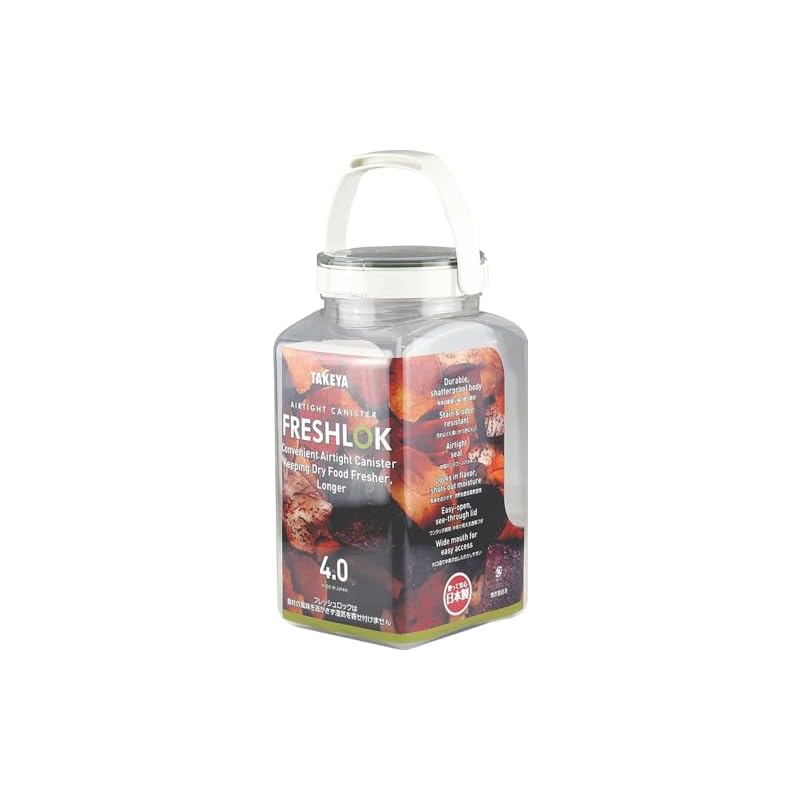 Takeya Fresh Lock Square 4.0L Made in Japan Moisture-proof one-touch ...