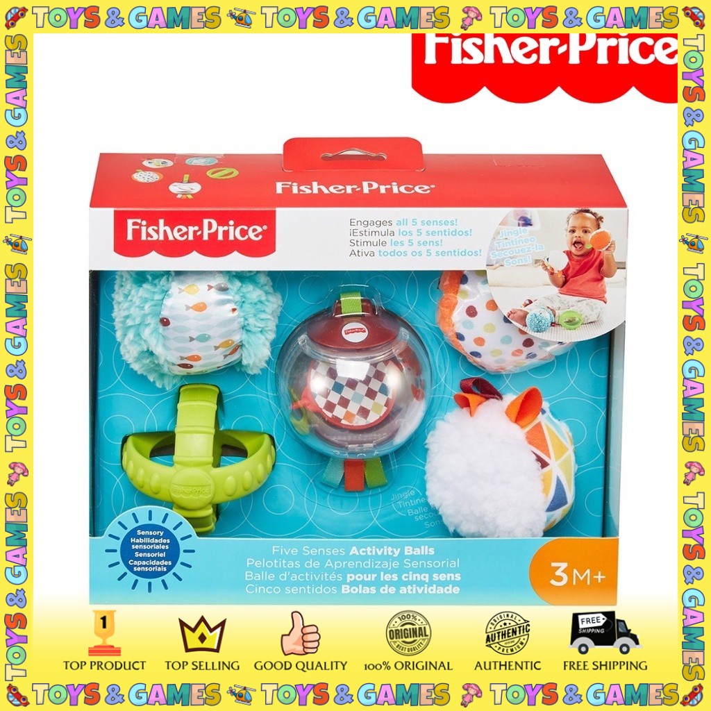 Fisher Price Five Senses Activity Balls Toys for Infant Newborn Kids ...
