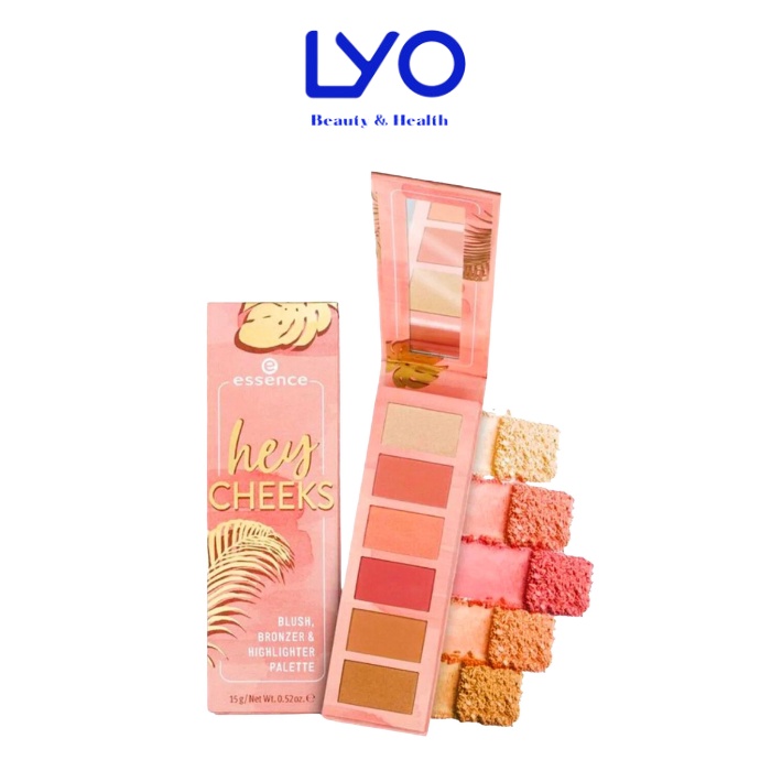 [HSD 07/2025] Essence Hey Cheeks Blush contour palette & highlighter ...