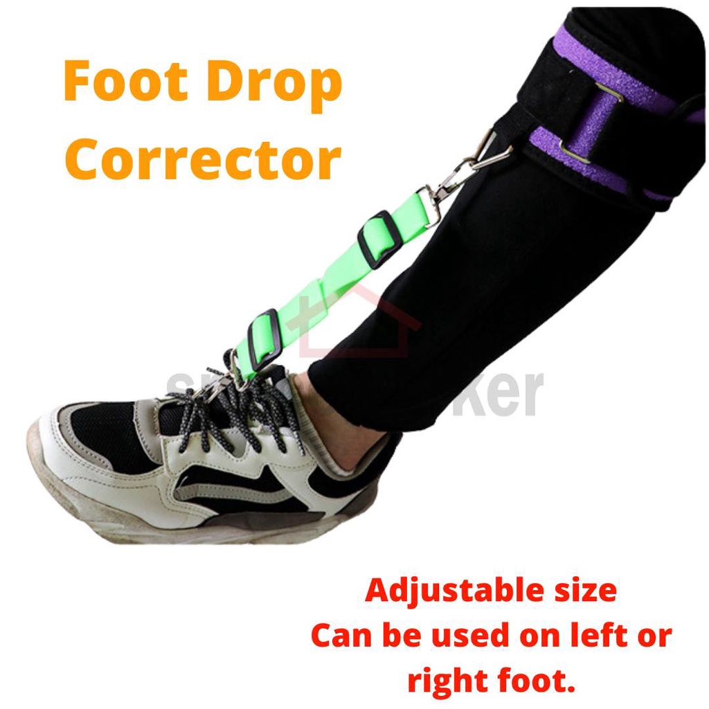 FOOT DROP BRACE ADJUSTABLE SOFT ANKLE FOOT ORTHOSIS SUPPORT CORRECTOR ...