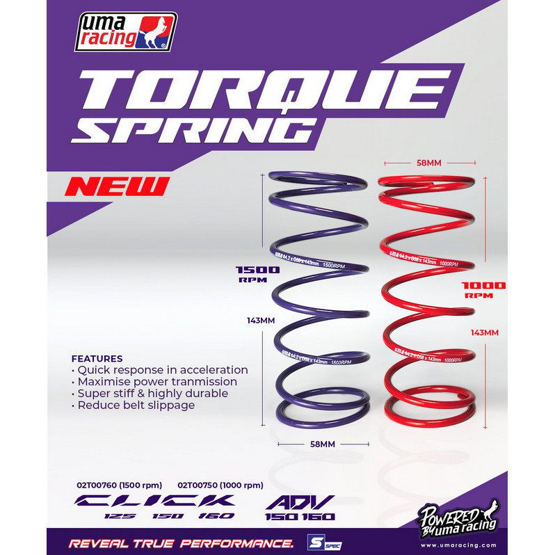 UR TORQUE CVT SPRING ADV 150 / ADV 160 / PCX 150 V2 / VARIO 150 / PCX ...