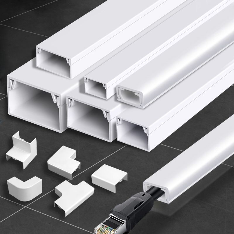 Square pvc wire slot, semicircular grounding wire slot attached to the ...