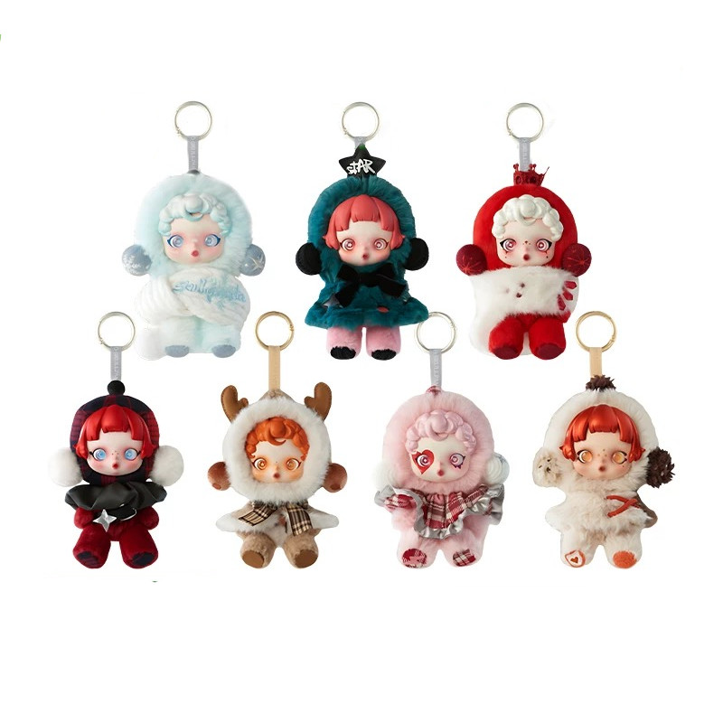 Popmart POPMART SKULLPANDA Winter Movement Series Vinyl Plush Doll Girl ...