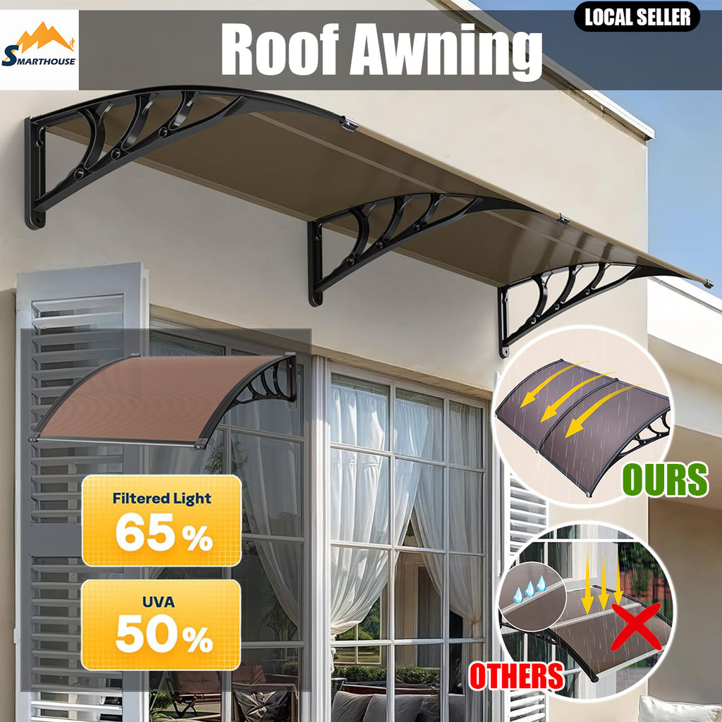 Awning Roof Outdoor Aluminium Awning Rumah Heavy Duty Sunshield ...