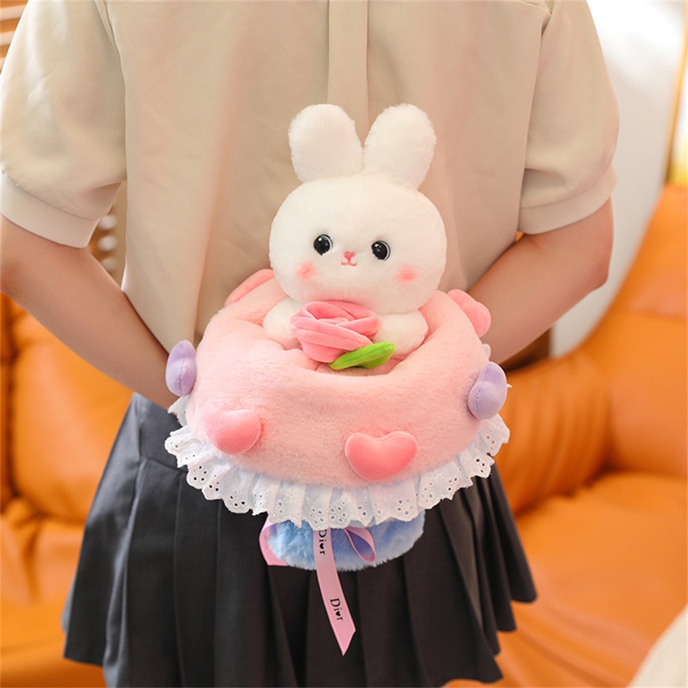 Cute Bunny Transformation Flower Bouquet Cartoon Stuffed Animal For ...