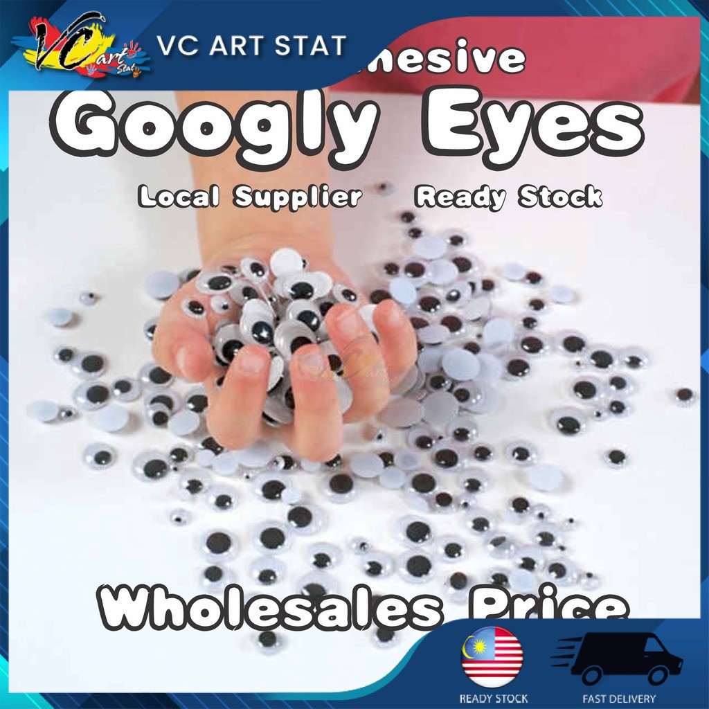 Craft.E Googly Eyes with Glue Self Adhesive Wholesale Art Craft Eyelash ...